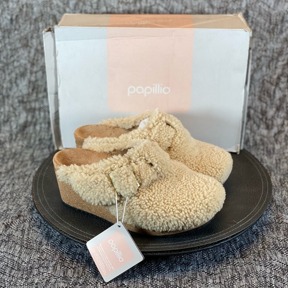 Papillio | Shoes | Papillio Birkenstock Fanny Teddy Mule Clog Teddy ...
